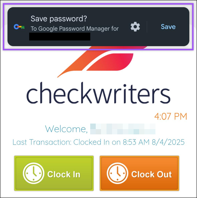 Remember Login Credentials (ESS)